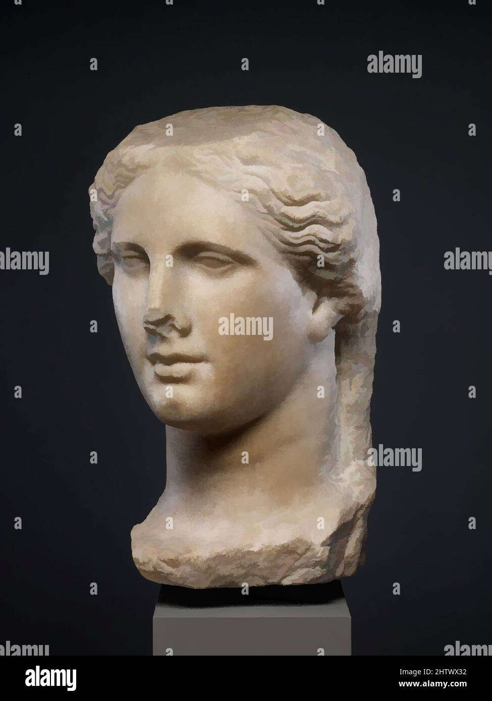 Art inspired by Marble head of a Ptolemaic queen, Hellenistic, ca. 270 ...