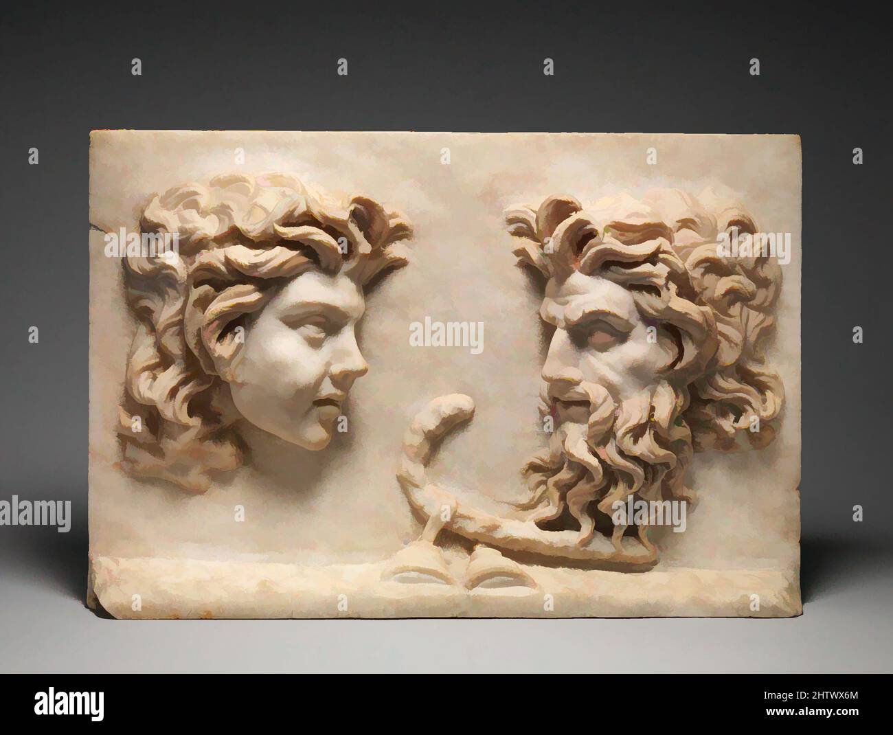 Art inspired by Marble two-sided relief, Imperial, 1st century A.D ...