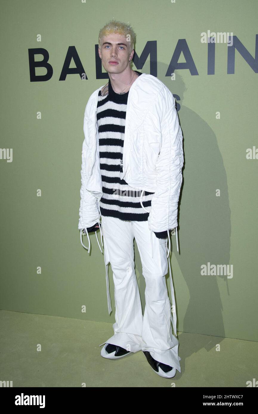 Tanner Reese attending the Balmain Womenswear Fall/Winter 2022/2023 ...