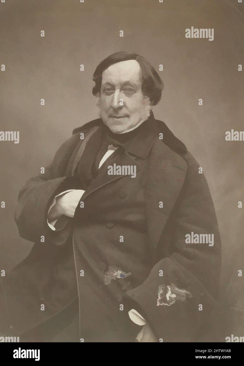 Art inspired by Gioacchino Rossini, March 1856, Salted paper print from ...
