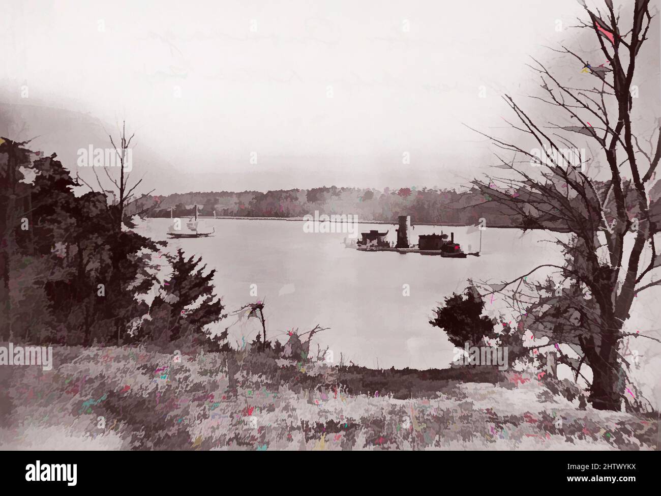 Art inspired by U.S. Monitor Onondaga, James River, 1861–65, Albumen ...