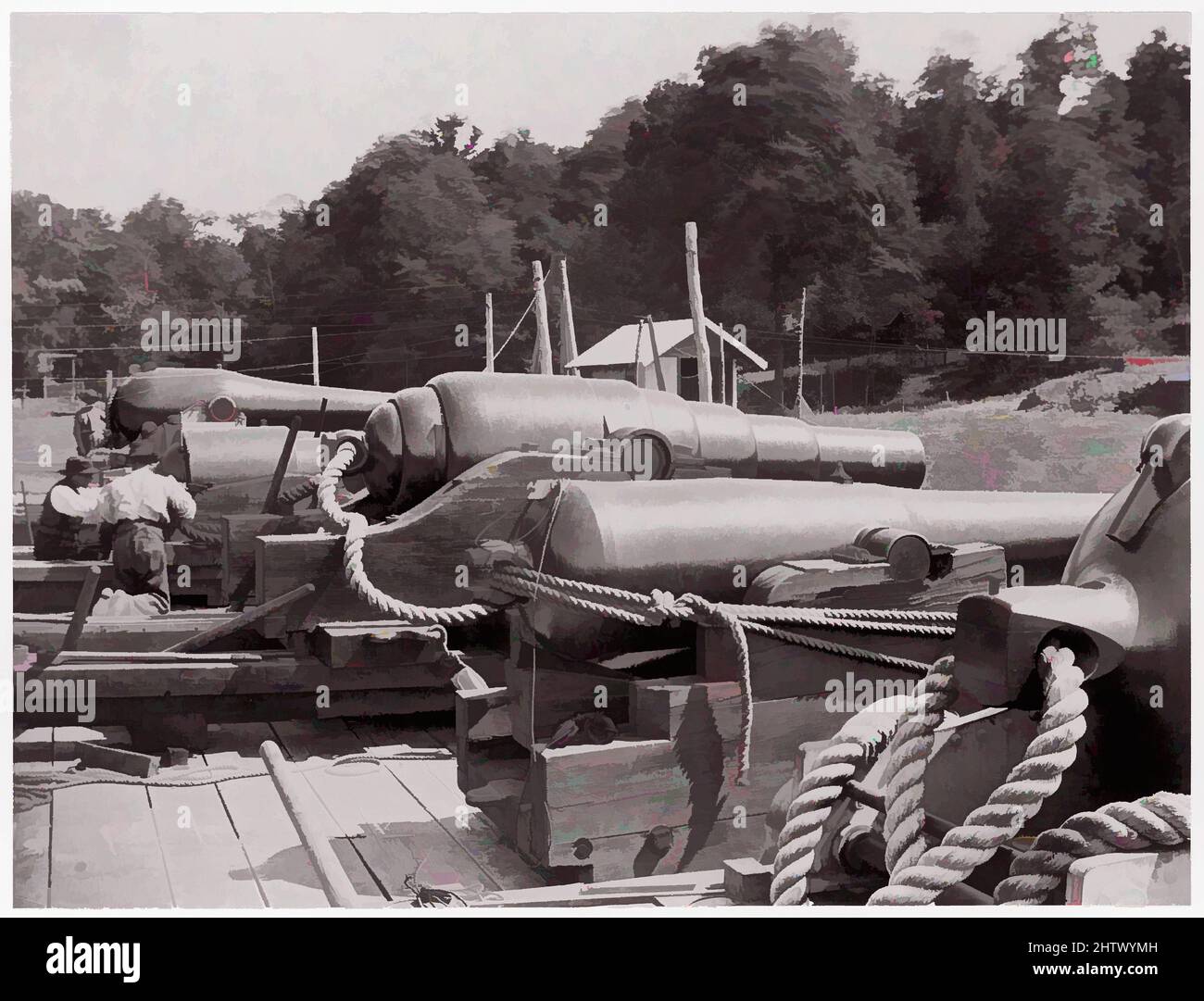 Naval guns on land hi-res stock photography and images - Alamy