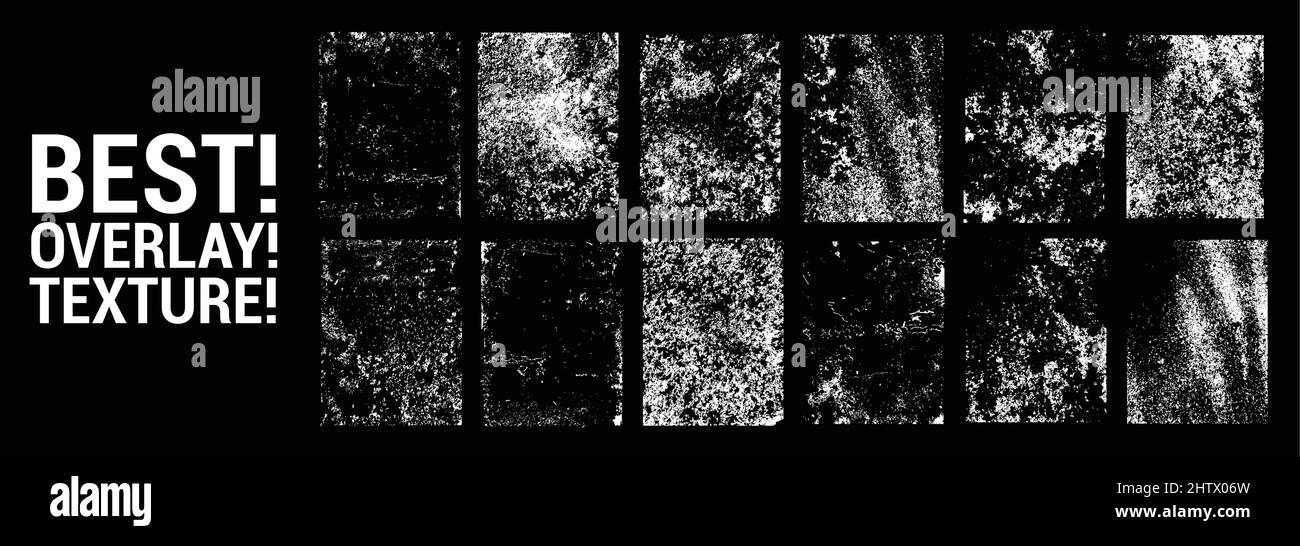 Collection of textures overlay on the background Stock Vector Image ...