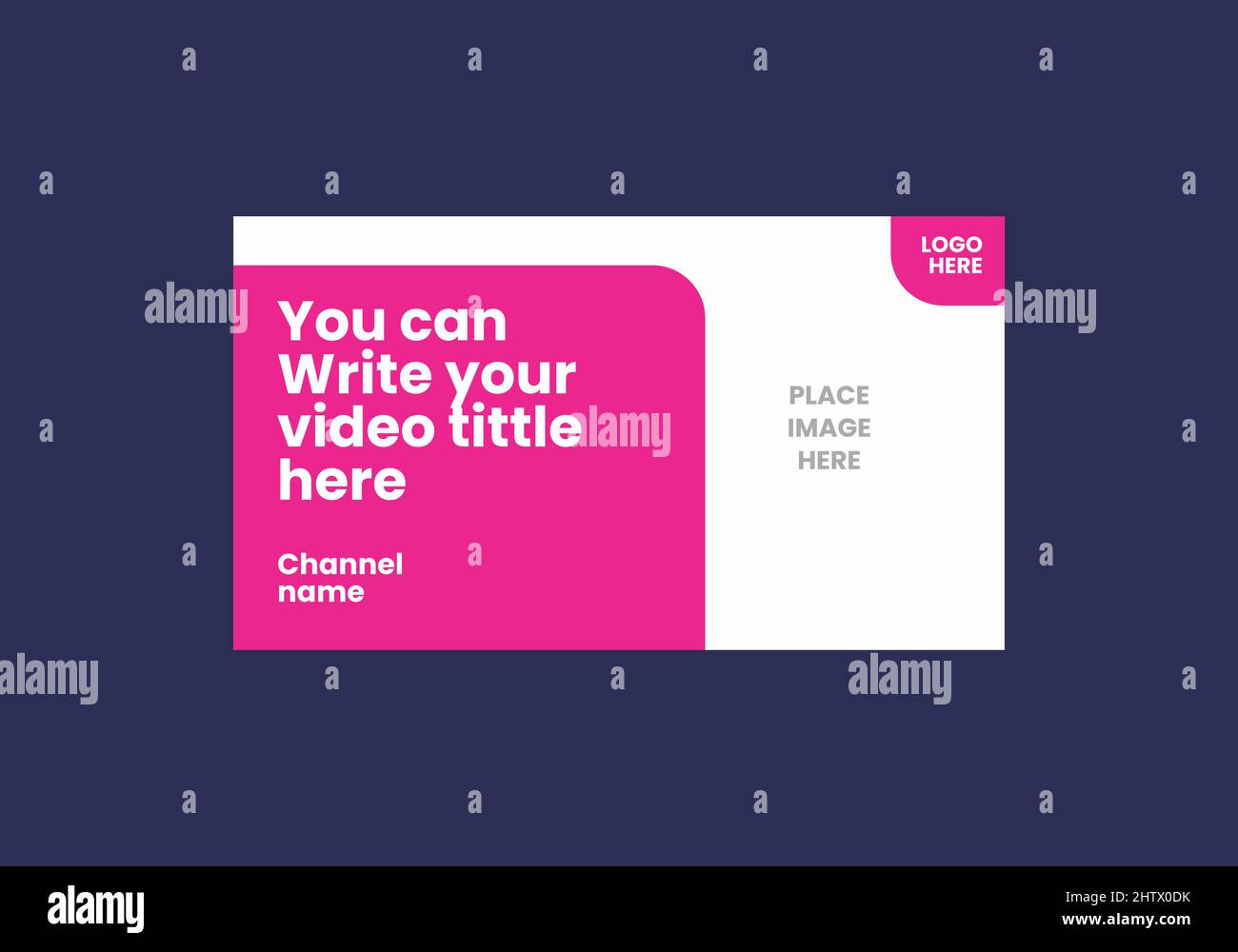 Unique and colorful video thumbnail design Stock Vector Image & Art - Alamy