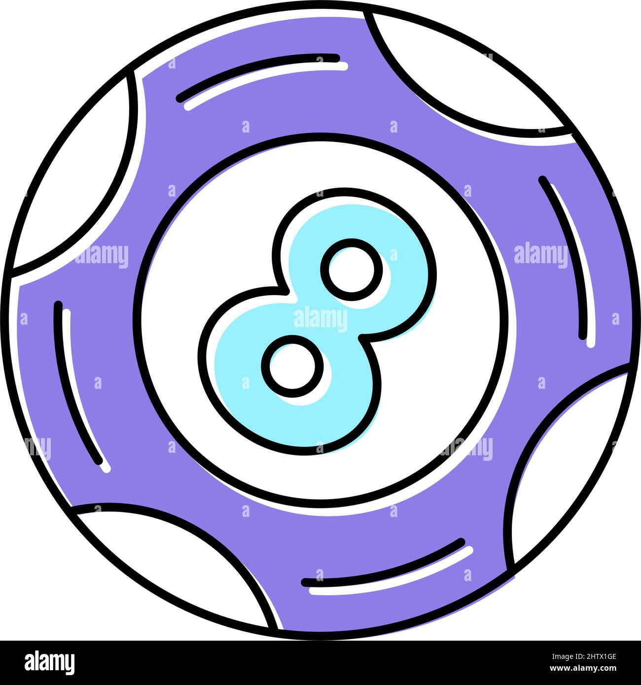 ball lotto color icon vector illustration Stock Vector Image & Art - Alamy