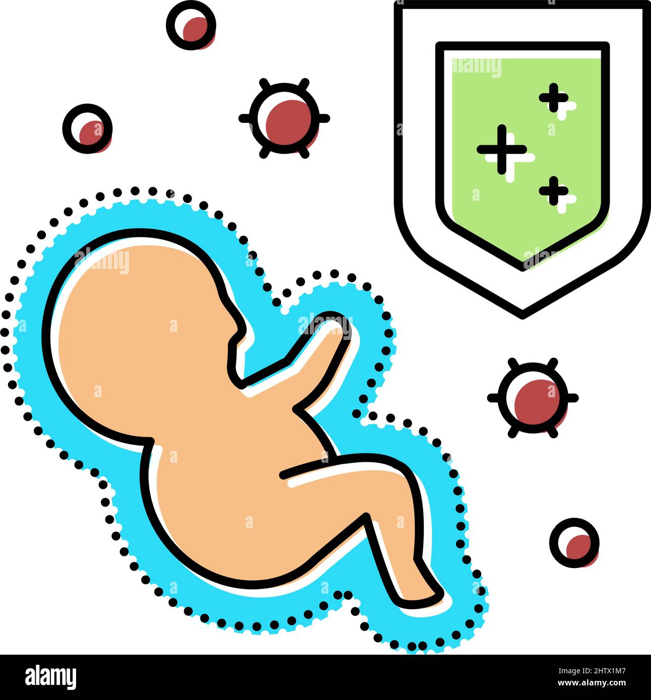 innate immunity color icon vector illustration Stock Vector Image & Art ...