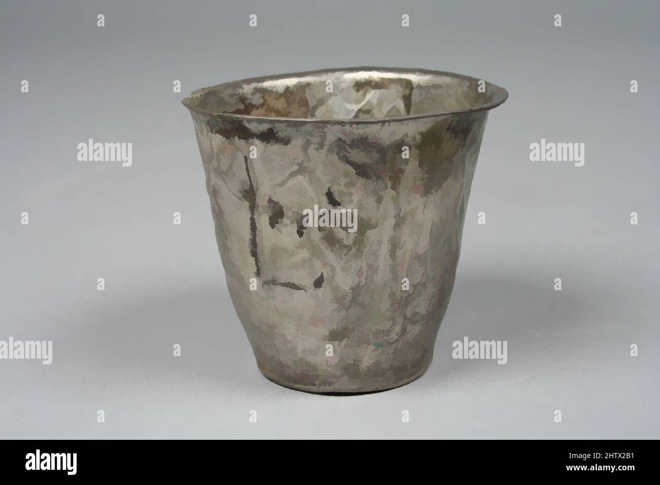Art inspired by Beaker, 12th–15th century, Peru, Chimú, Silver, Overall ...