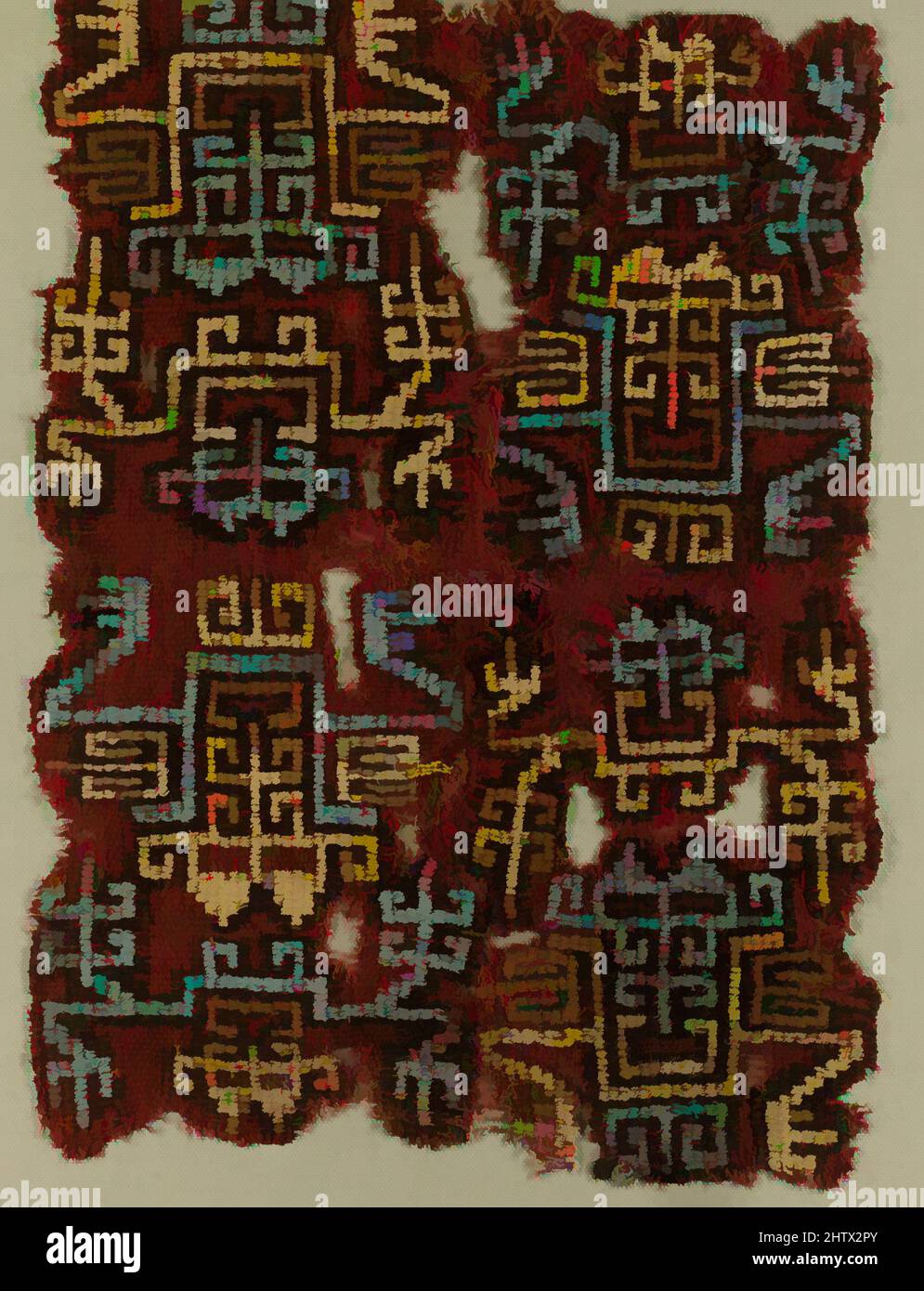 Art inspired by Fragment with Figures, 7th century, Peru, Rio Grande de ...