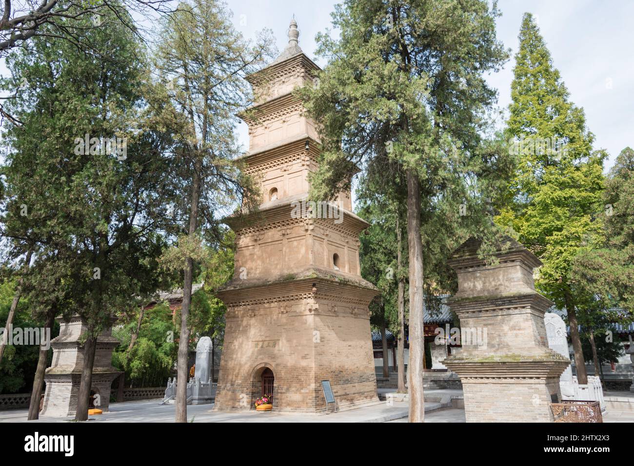 XI'AN, CHINA - Xingjiao Temple (UNESCO World heritage site). a famous ...