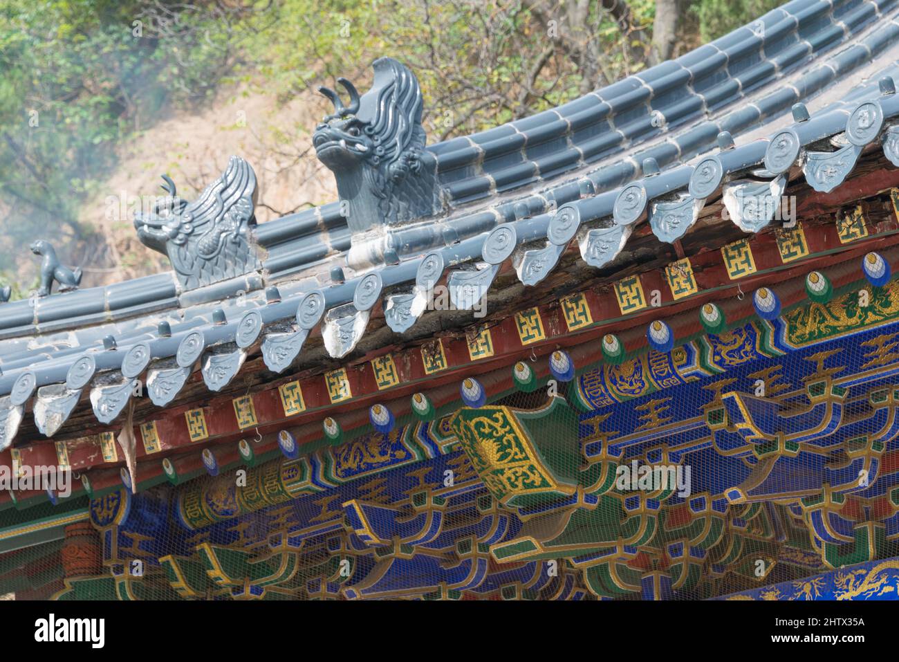 XI'AN, CHINA - Xingjiao Temple (UNESCO World heritage site). a famous ...
