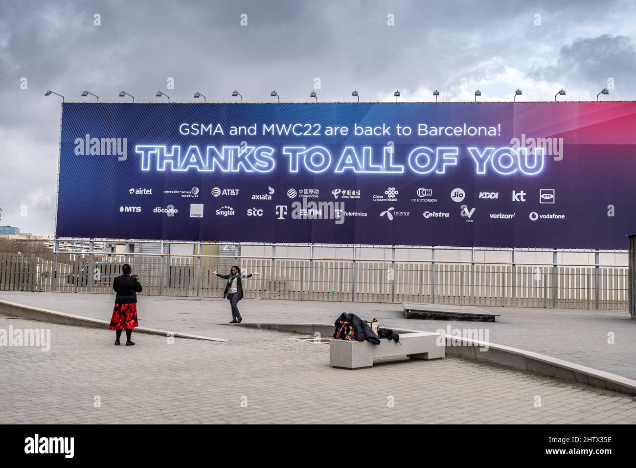 A 'Thanks TO ALL OF YOU' banner seen at the exit of the fairgrounds ...