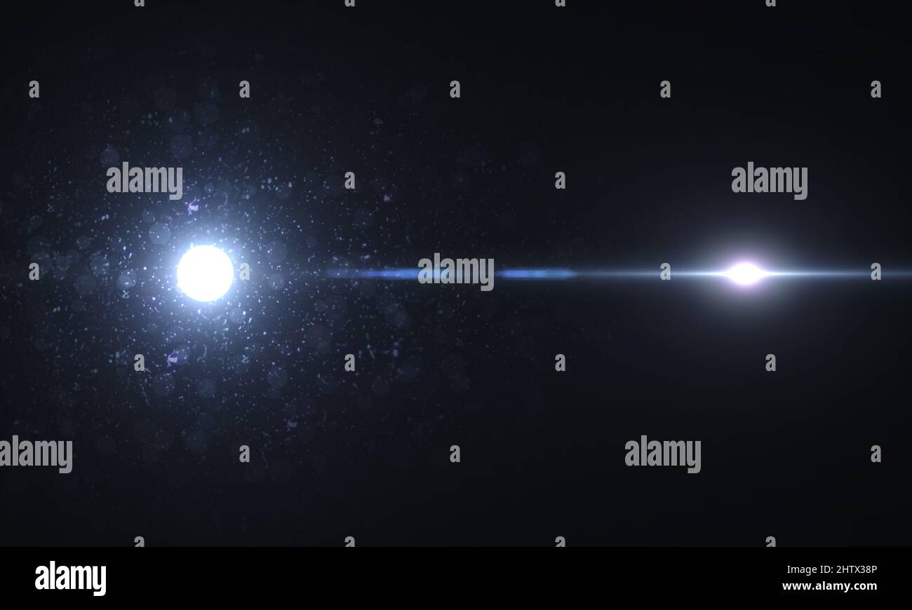 Lens Flare light over background. Easy to add overlay or screen filter ...