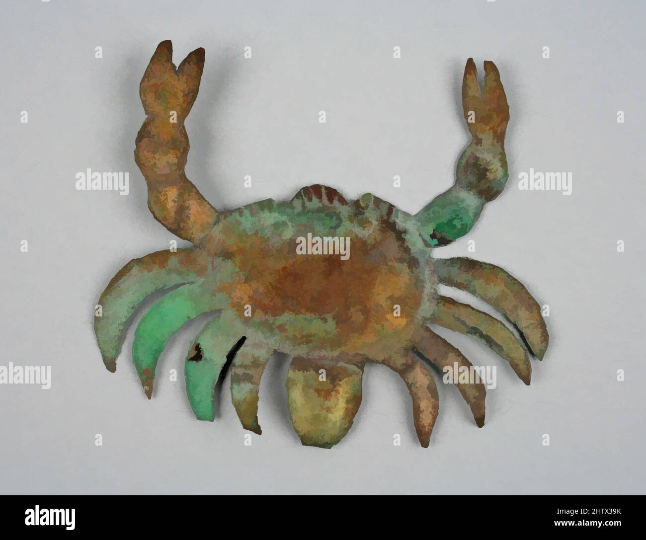 Art inspired by Silver Crab Ornament, 12th–15th century, Peru, Chimú ...