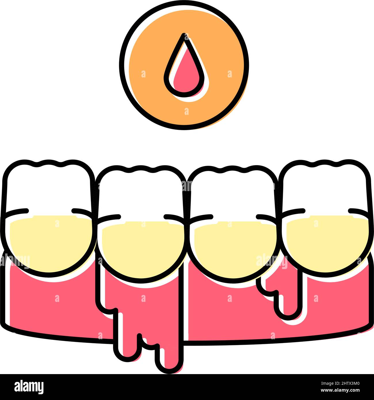 bleeding gums color icon vector illustration Stock Vector Image & Art ...