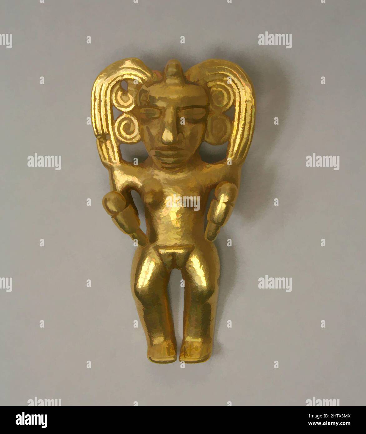 Art inspired by Figure Pendant, 5th–10th century, Colombia, Calima ...