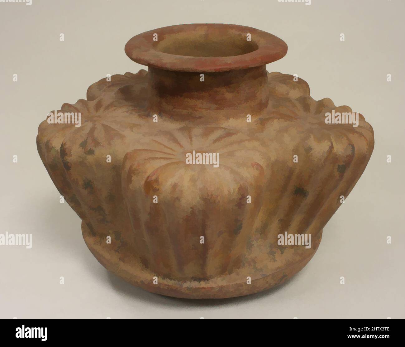 Art inspired by Cactus Jar, 2nd century B.C.–A.D. 3rd century, Mexico ...