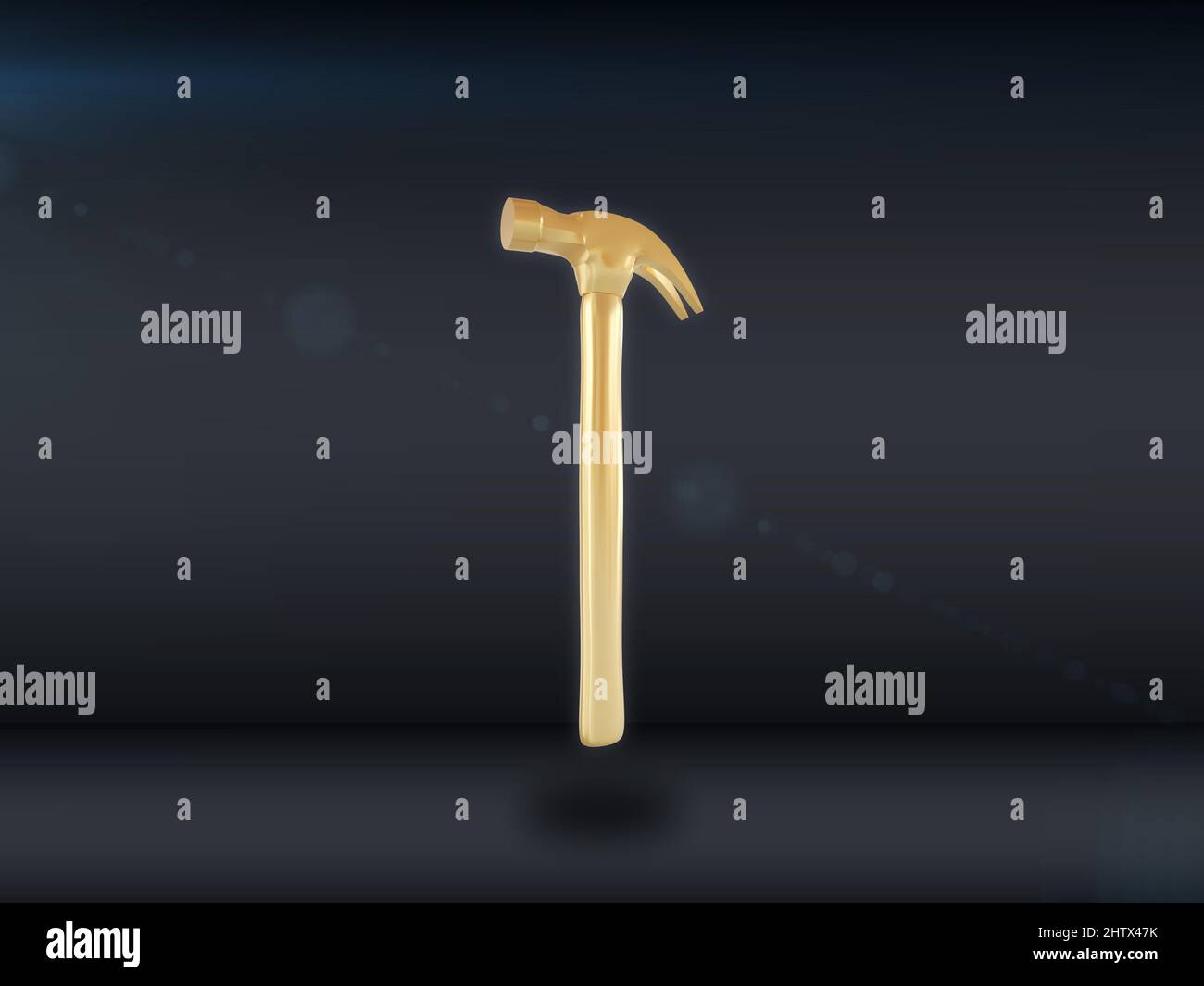 Gold instruments isolated a dark background. 3d render Stock Photo - Alamy