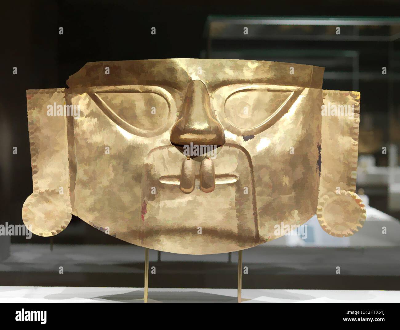 Art inspired by Funerary Mask, 9th–11th century, Peru, Lambayeque ...