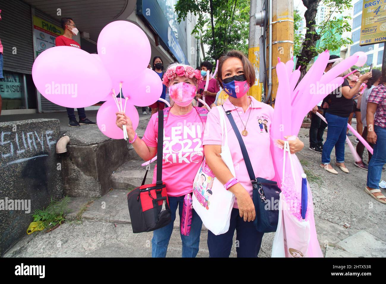 Kakampinks, as what supporters of presidential candidate Leni Robredo ...