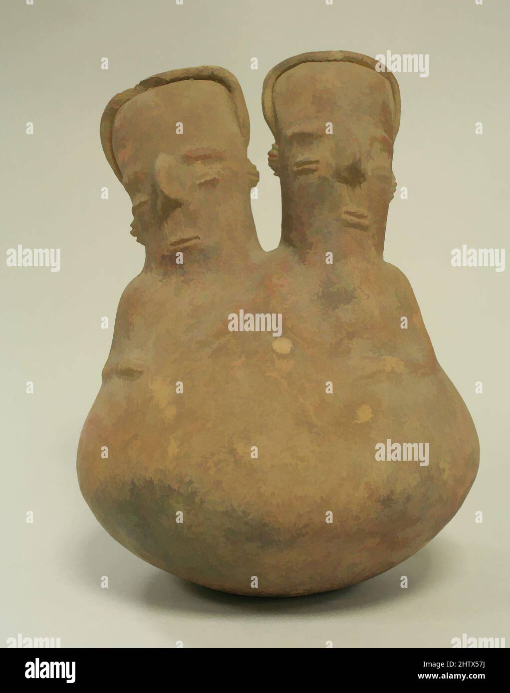 Art inspired by Bottle with Two Heads, 3rd–16th century, Colombia ...