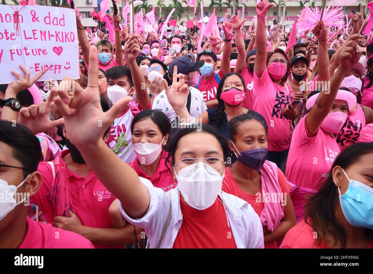 Kakampinks, as what supporters of presidential candidate Leni Robredo ...