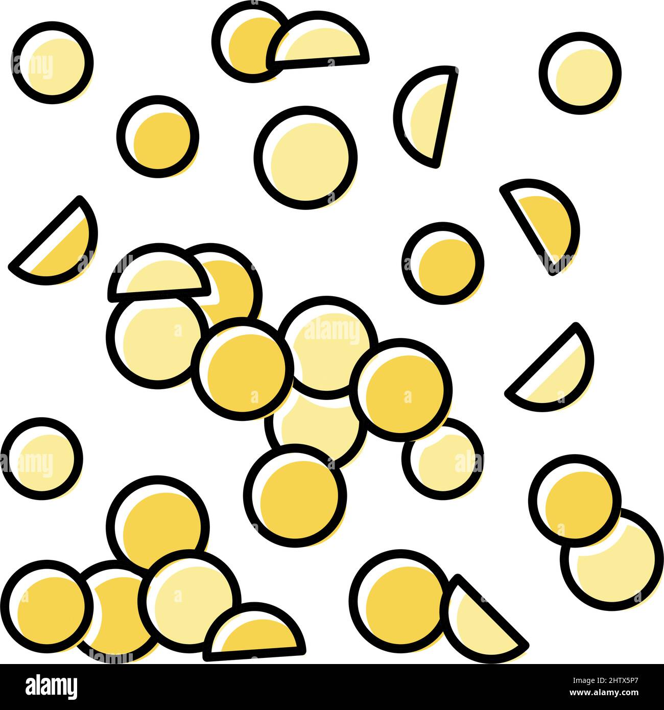 dried beans peas color icon vector illustration Stock Vector Image ...