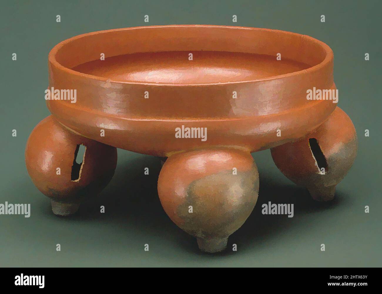 Art inspired by Tetrapod Bowl, 1st–4th century, Guatemala, Mesoamerica ...