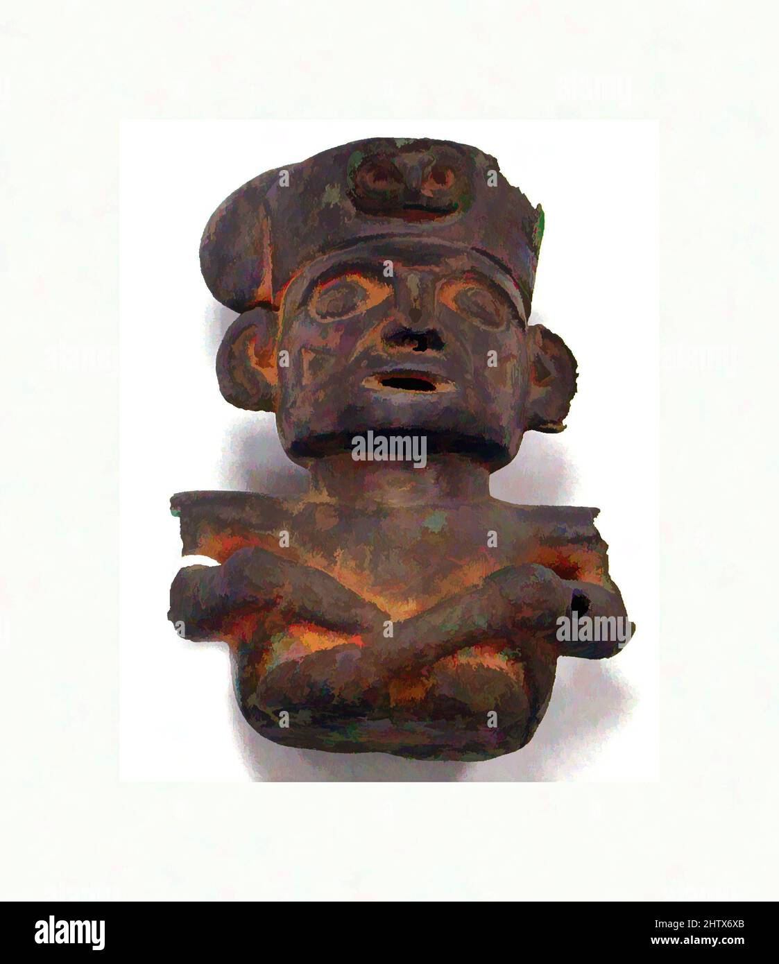 Art inspired by Copper Seated Male Figure, 2nd–7th century, Peru, Moche ...
