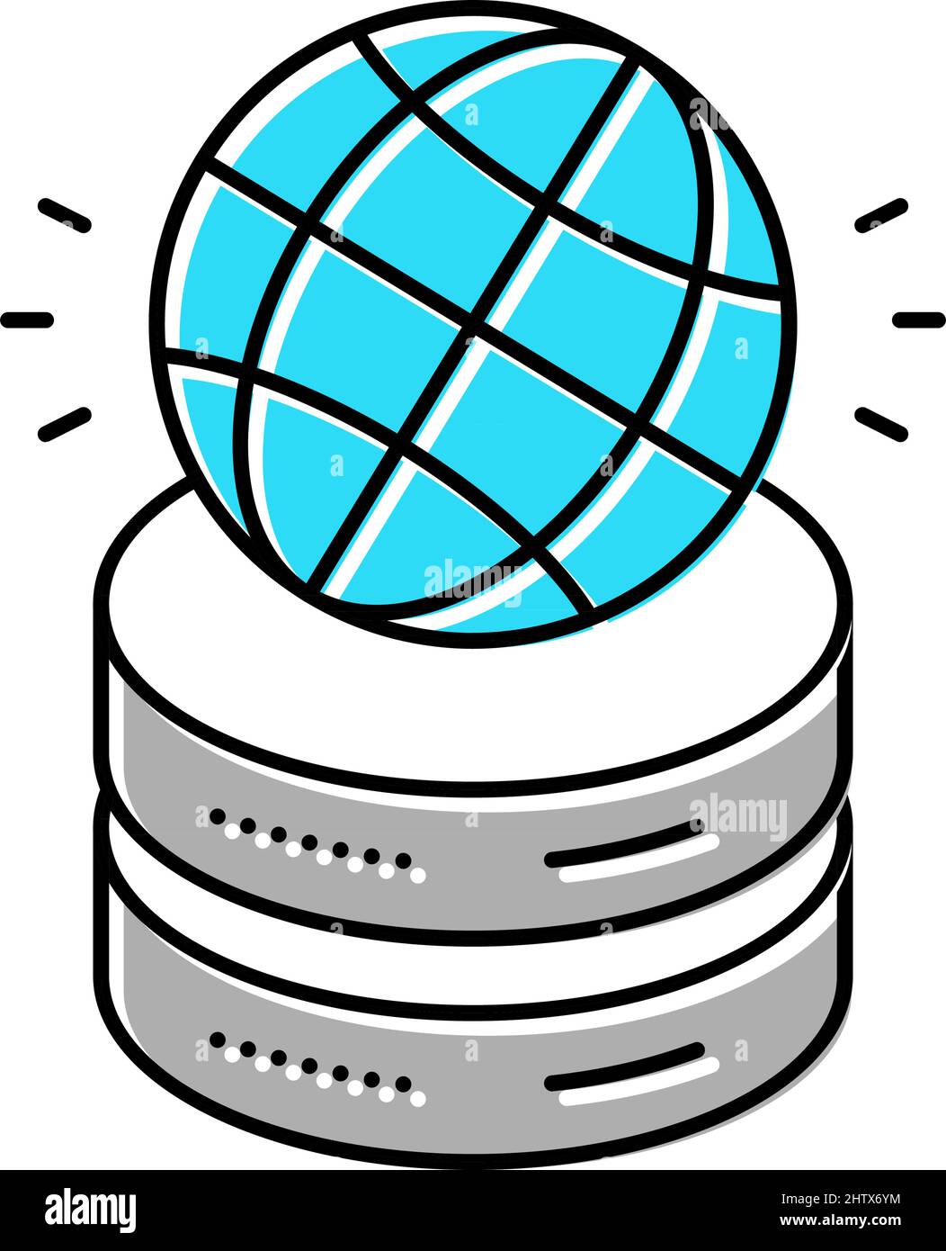 global digital processing color icon vector illustration Stock Vector ...