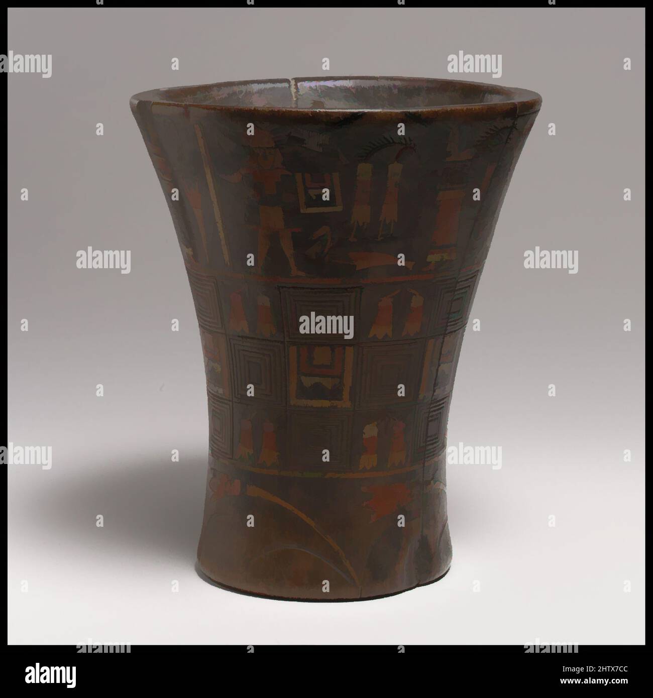 Art inspired by Kero, 16th–18th century, Peru, Quechua, Wood ...