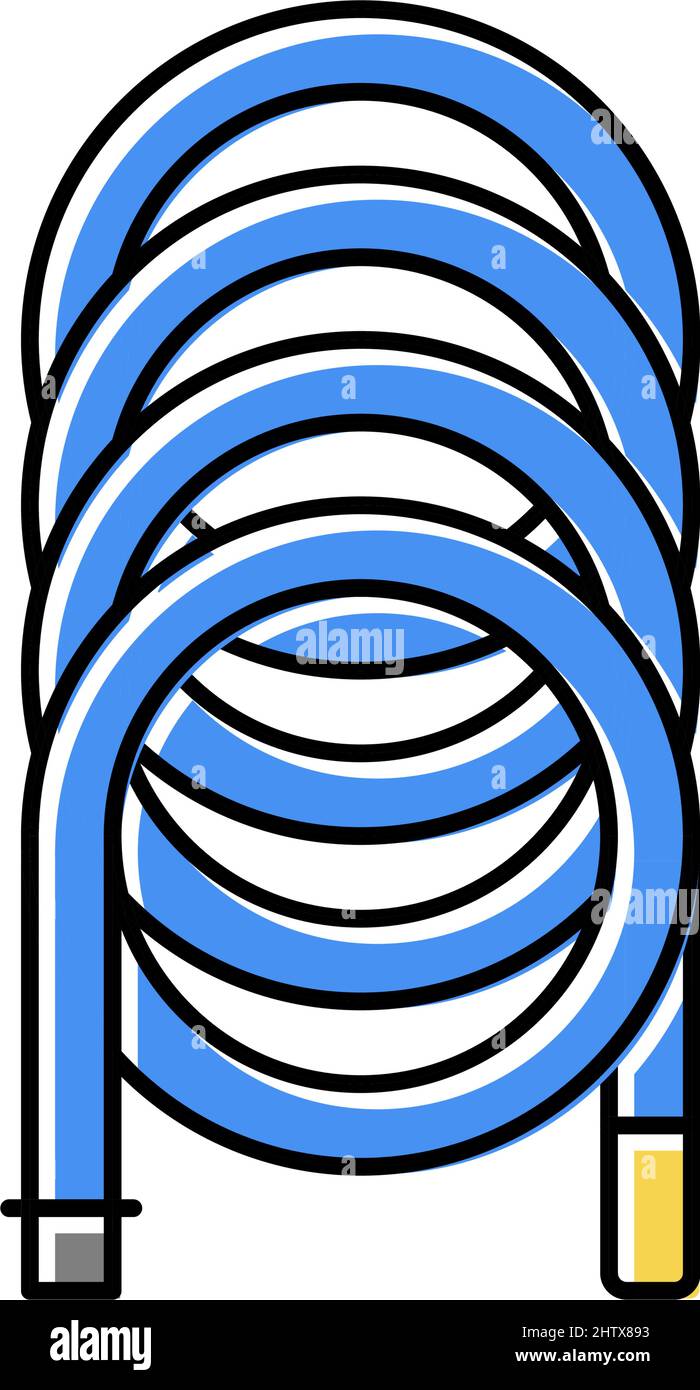 hose pipe of air compressor color icon vector illustration Stock Vector ...