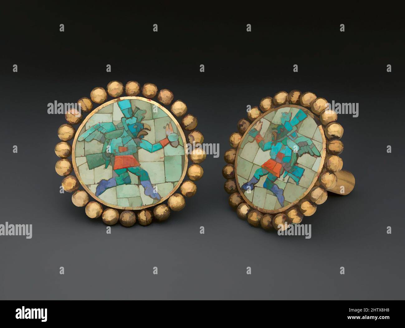 Art inspired by Pair of Earflares, Winged Messengers, A.D. 400–700 ...