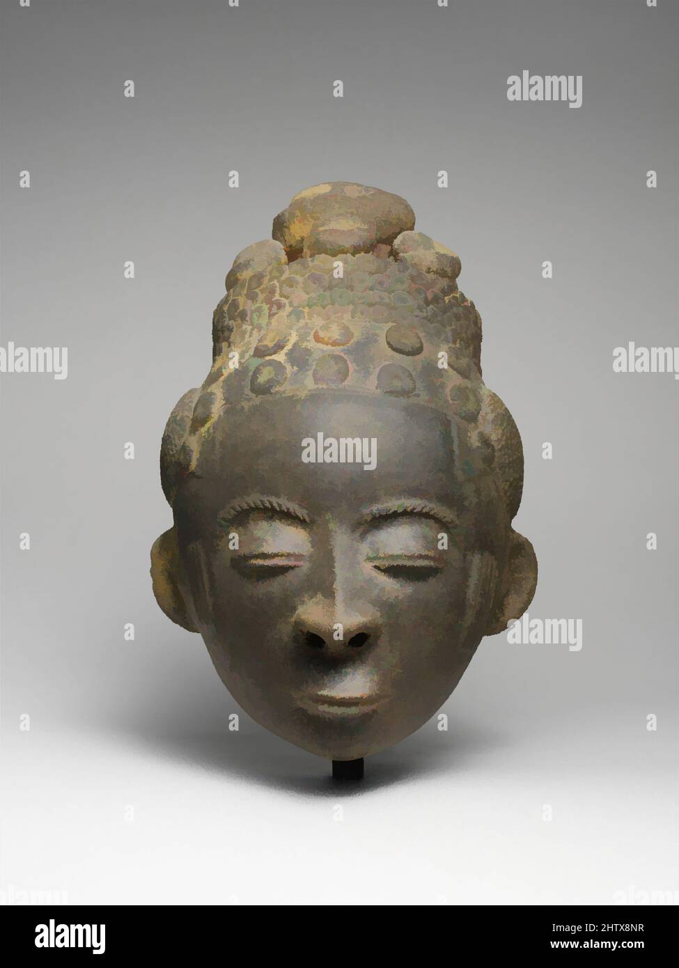 Art inspired by Memorial Head (Nsodie), ca. 1800, Ghana, Twifo-Heman ...