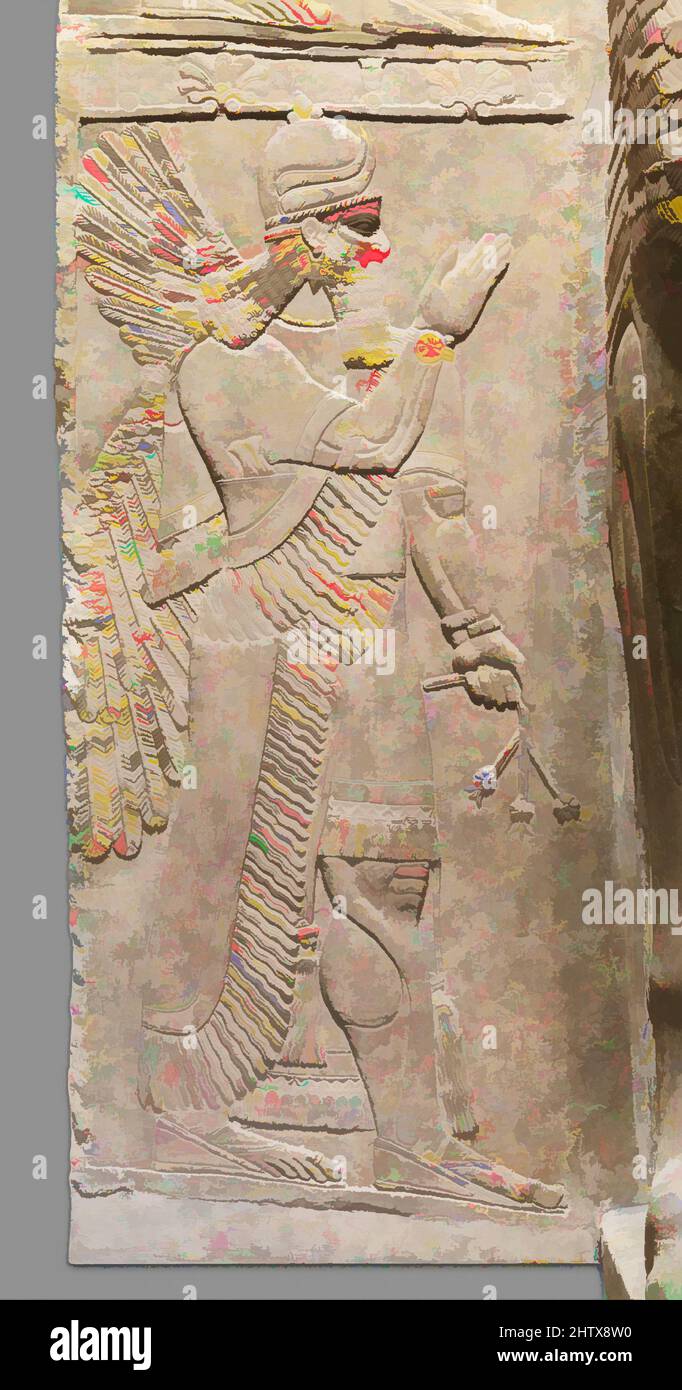 Art inspired by Relief panel, Neo-Assyrian, ca. 883–859 B.C ...