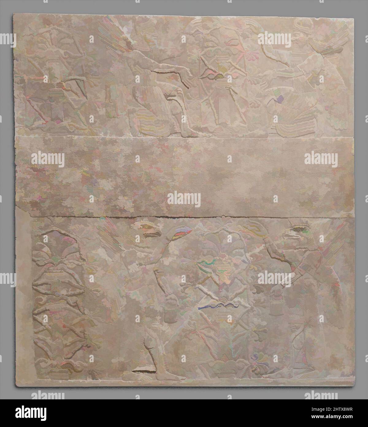 Art inspired by Relief panel, Neo-Assyrian, ca. 883–859 B.C ...