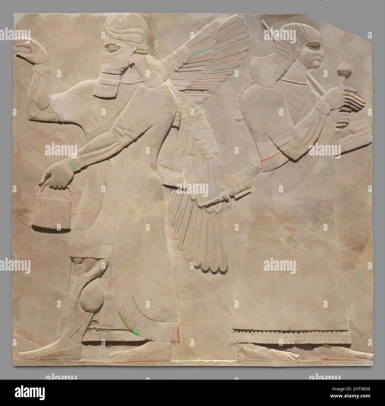 Art inspired by Relief panel, Neo-Assyrian, ca. 883–859 B.C ...