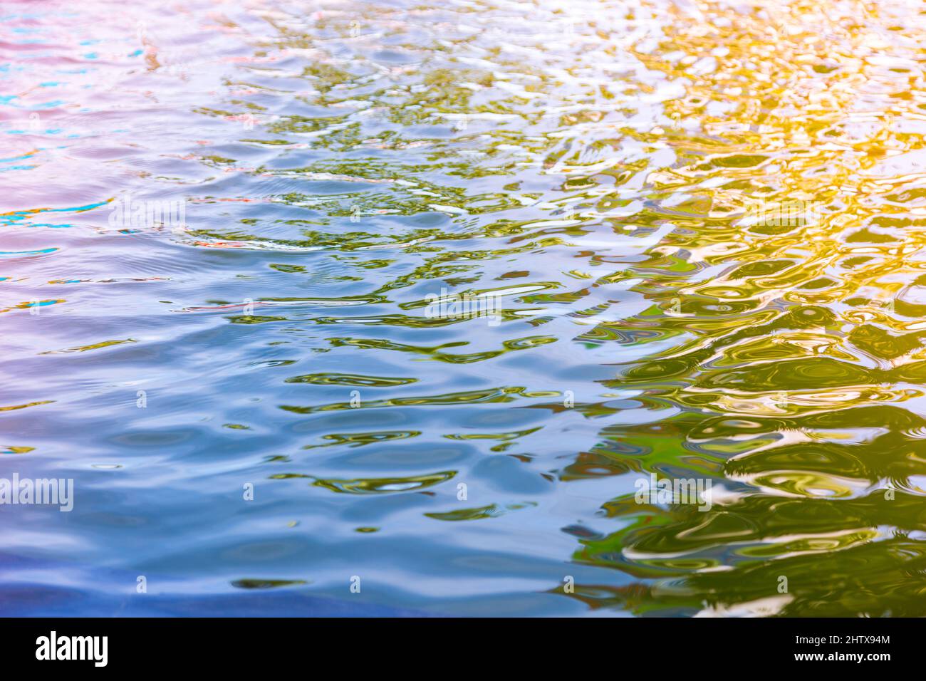 Water wave reflection use for background Stock Photo - Alamy