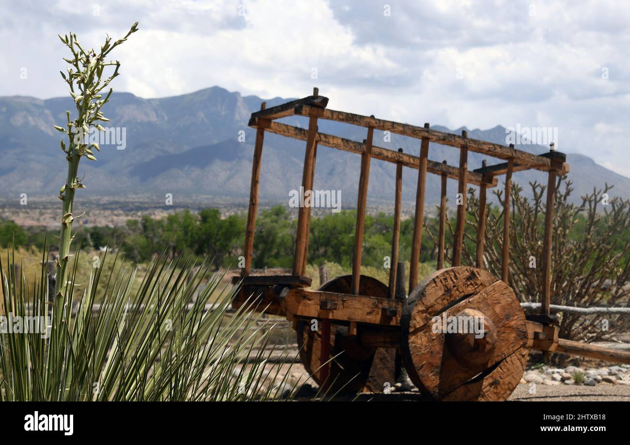 Spanish Colonial Cart from the 16th century on the Rio Grande River ...