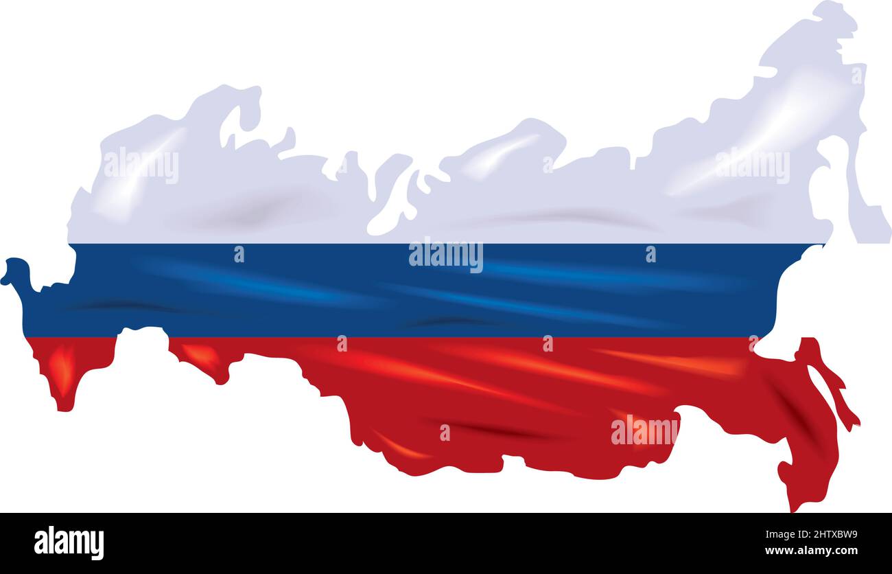 map and flag russia Stock Vector Image & Art - Alamy
