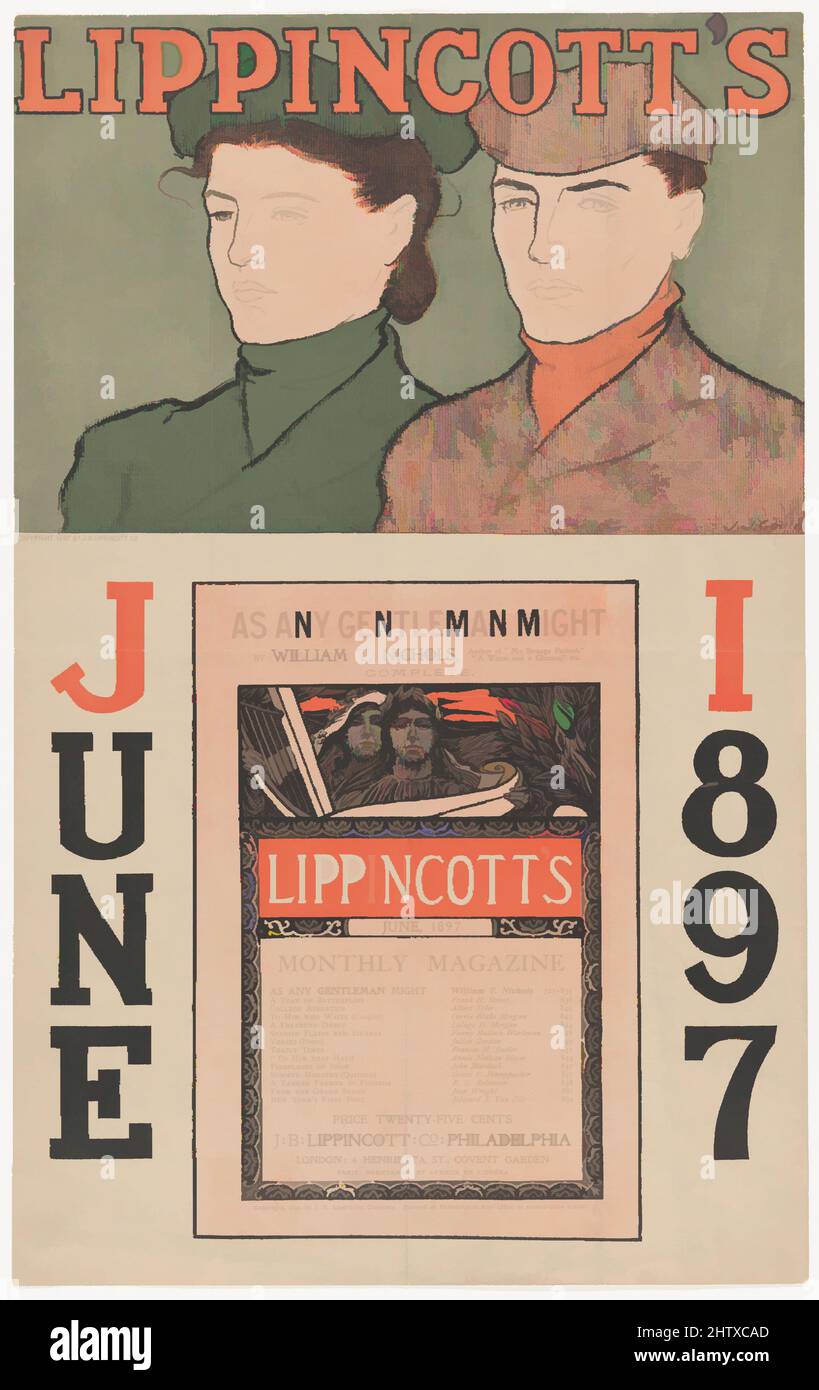 Art inspired by Lippincott's: June, 1897, Lithograph, Sheet: 19 3/16 × ...
