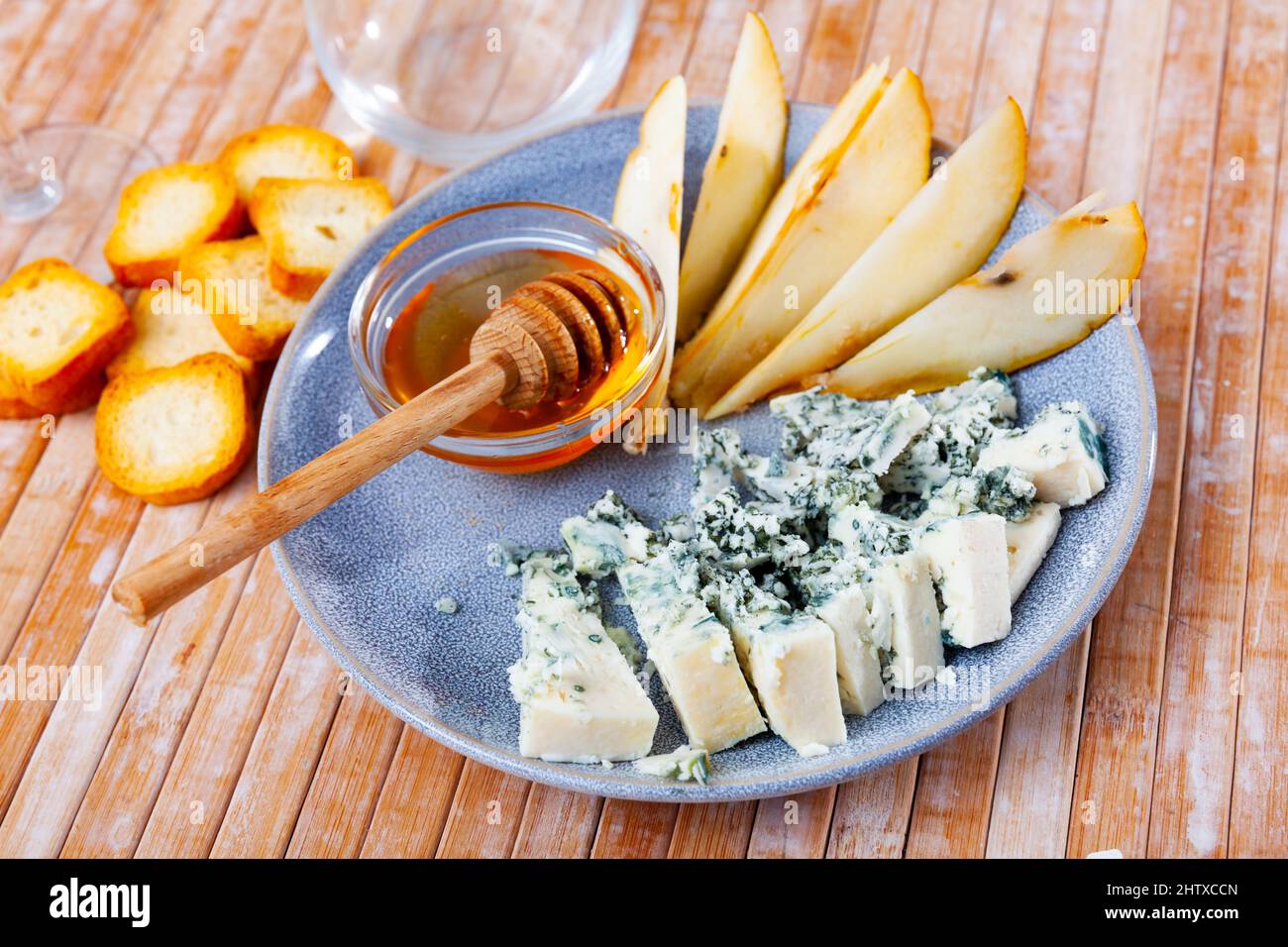 Popular Spanish blue cheese Roncari Stock Photo - Alamy