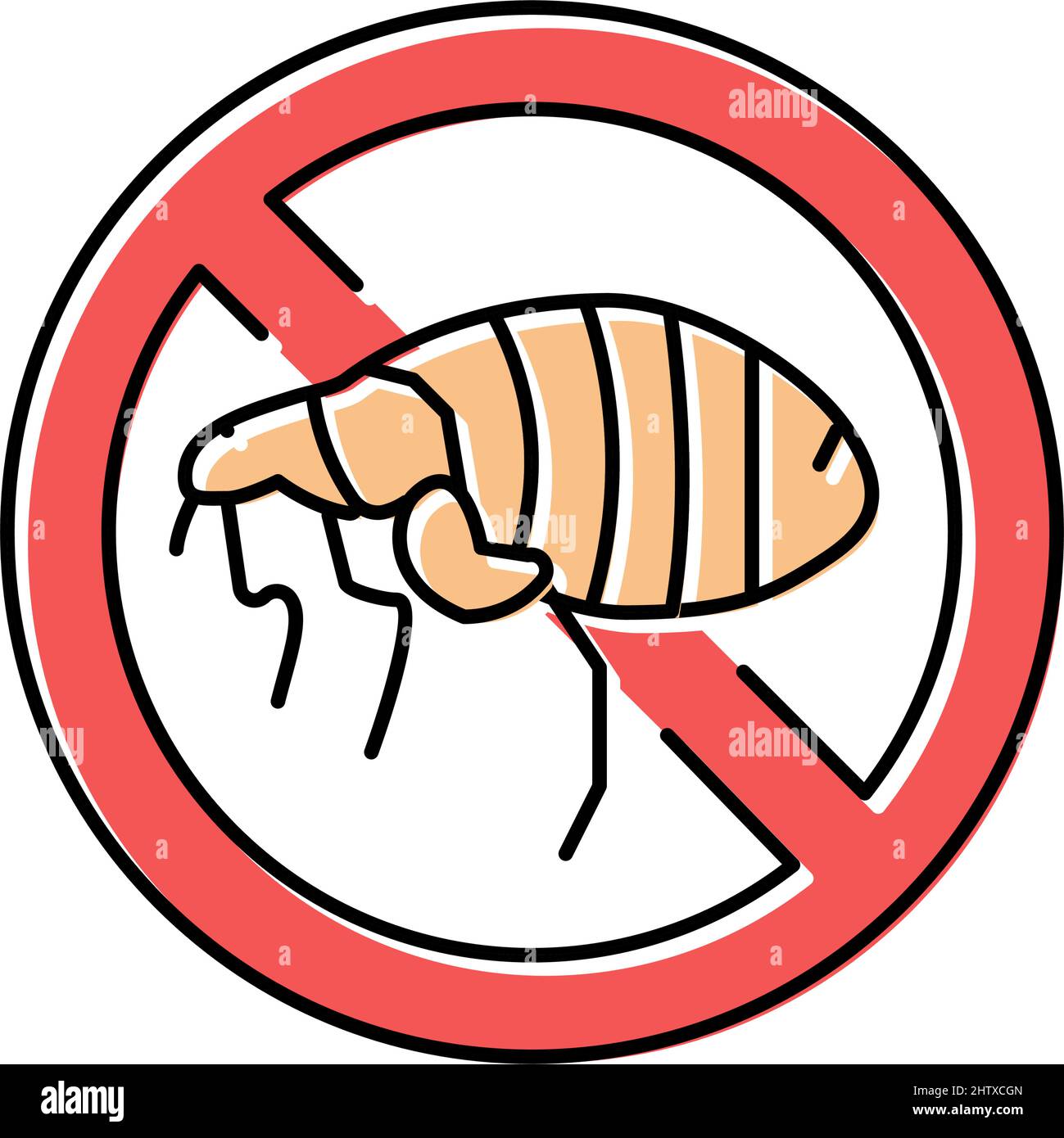 flea treatment color icon vector illustration Stock Vector Image & Art ...