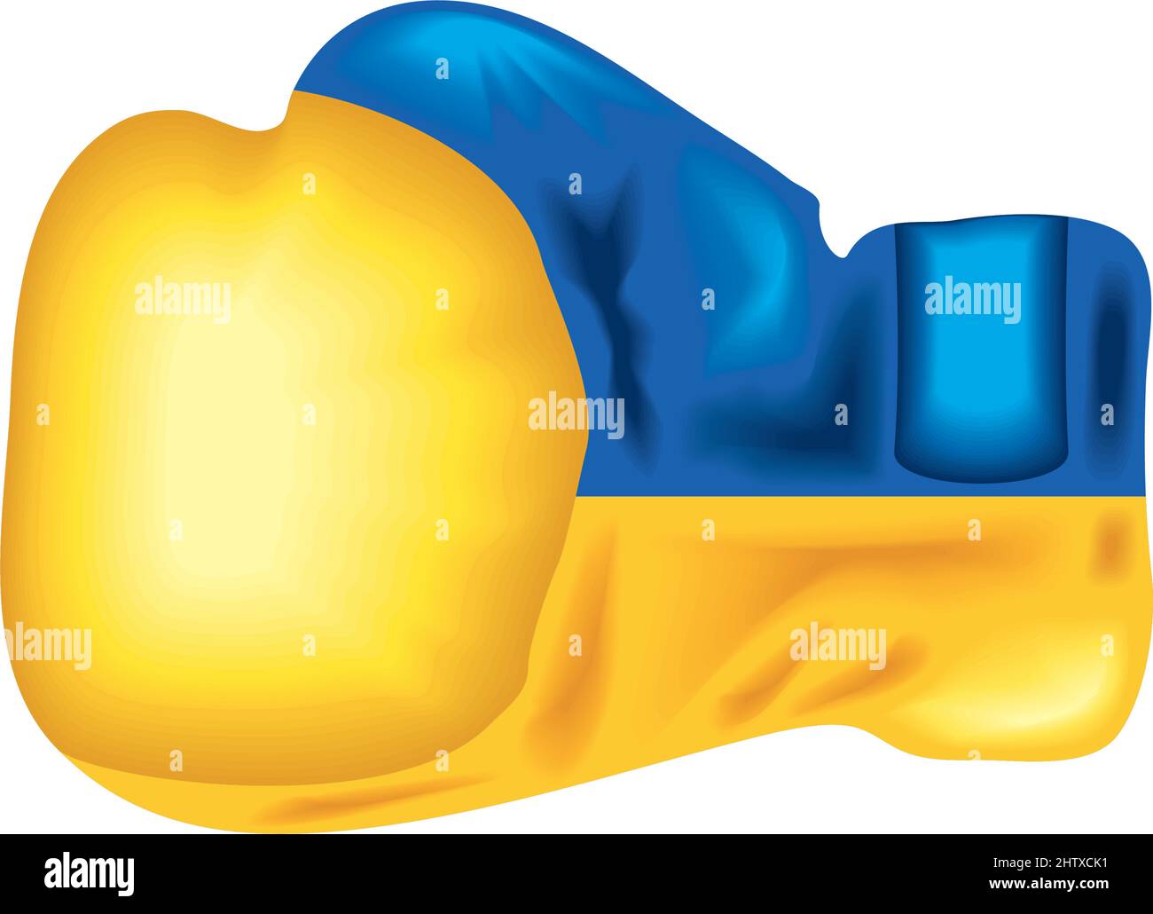 boxing glove ukraine flag Stock Vector Image & Art - Alamy
