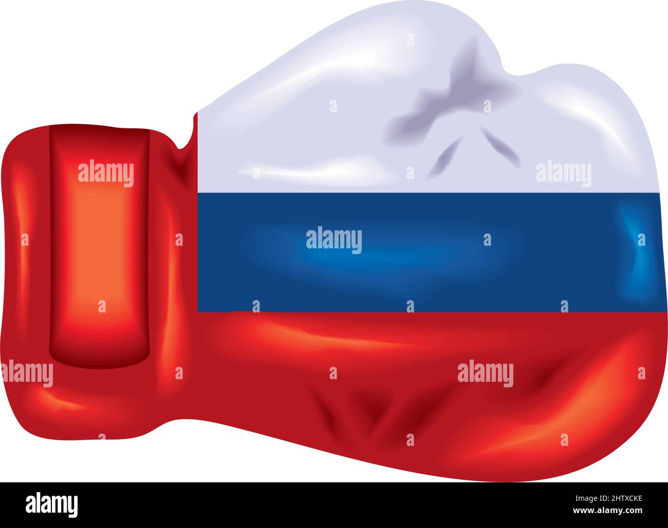 boxing glove russian flag Stock Vector Image & Art - Alamy