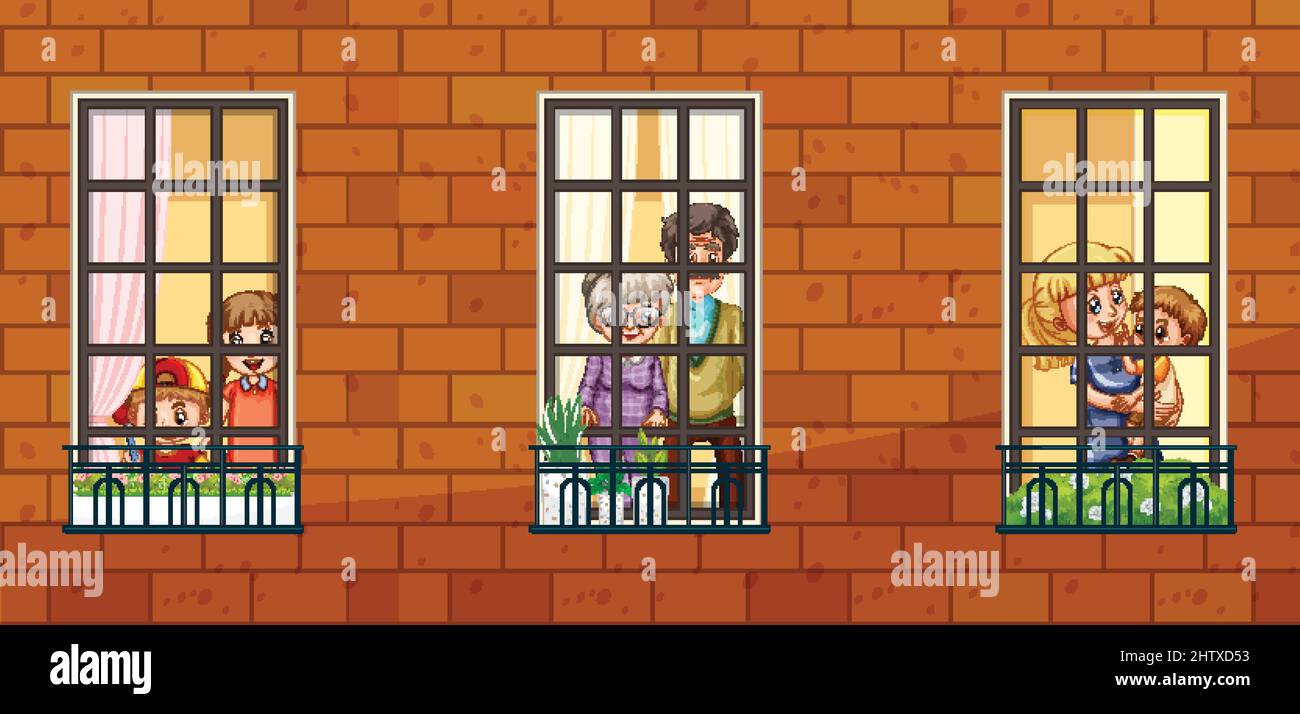 Human windows and art Stock Vector Images - Alamy