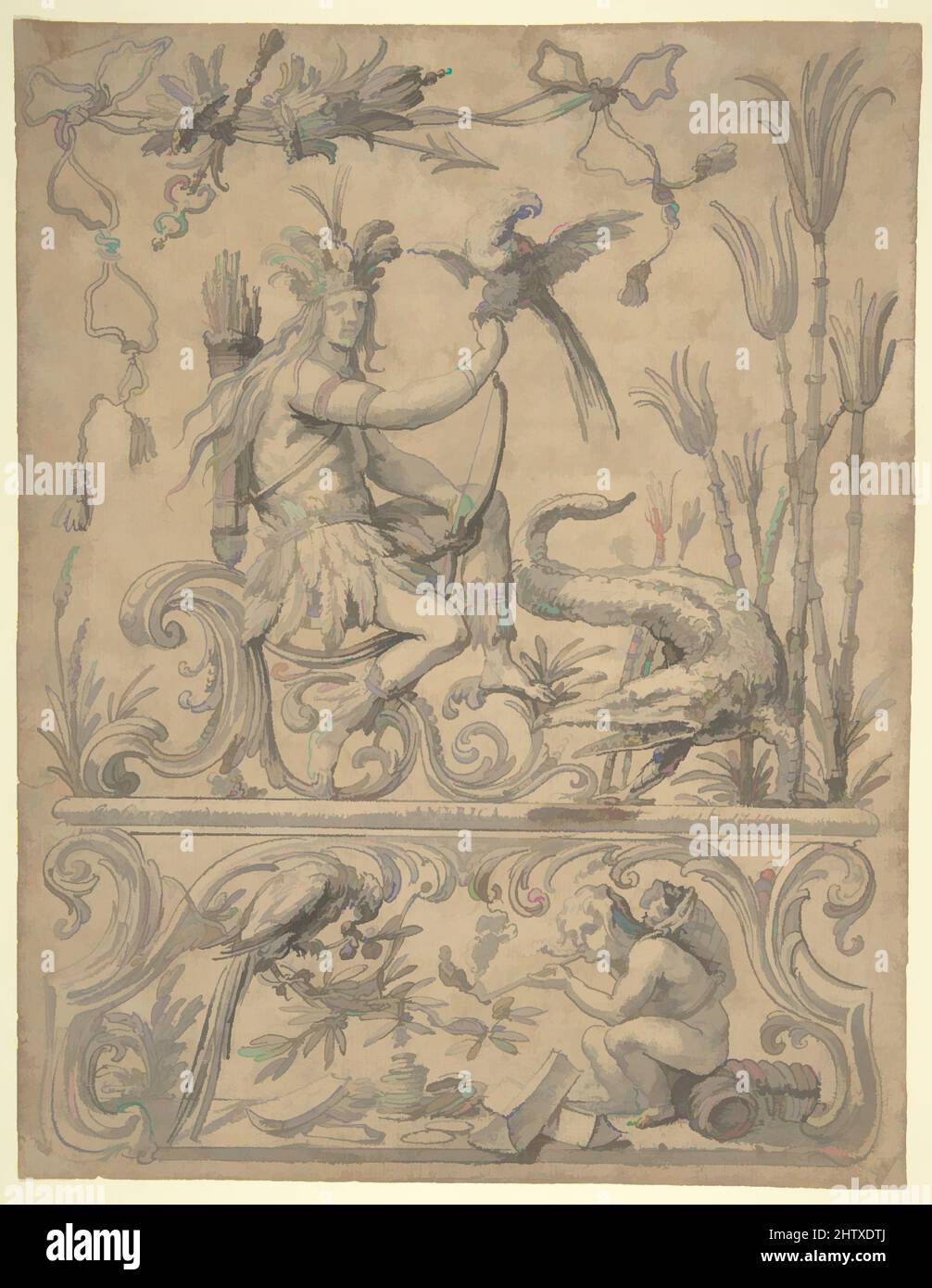 Three allegorical drawings hi-res stock photography and images - Alamy