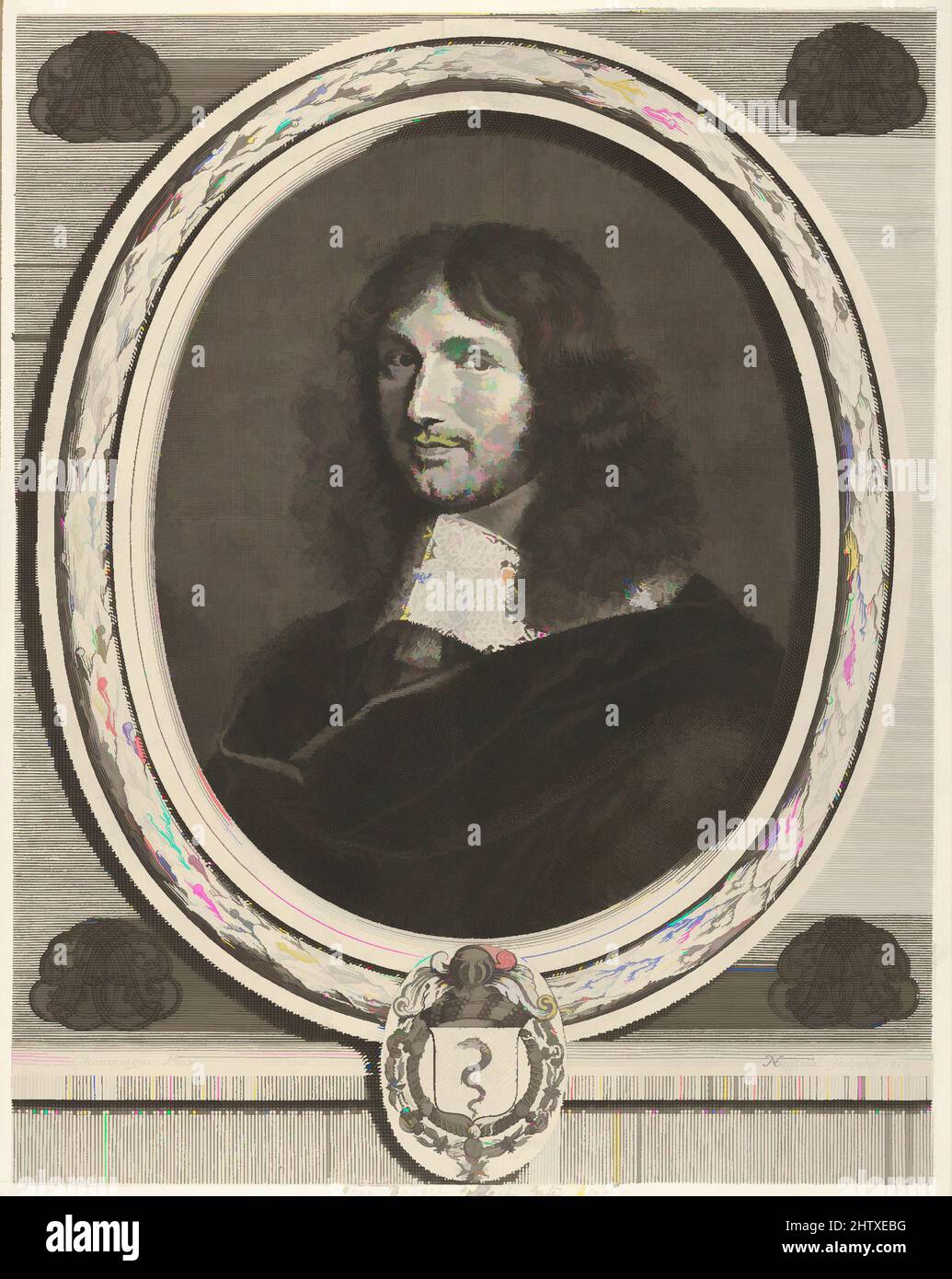 Art inspired by Jean-Baptiste Colbert, 1662, Engraving; fourth state of ...