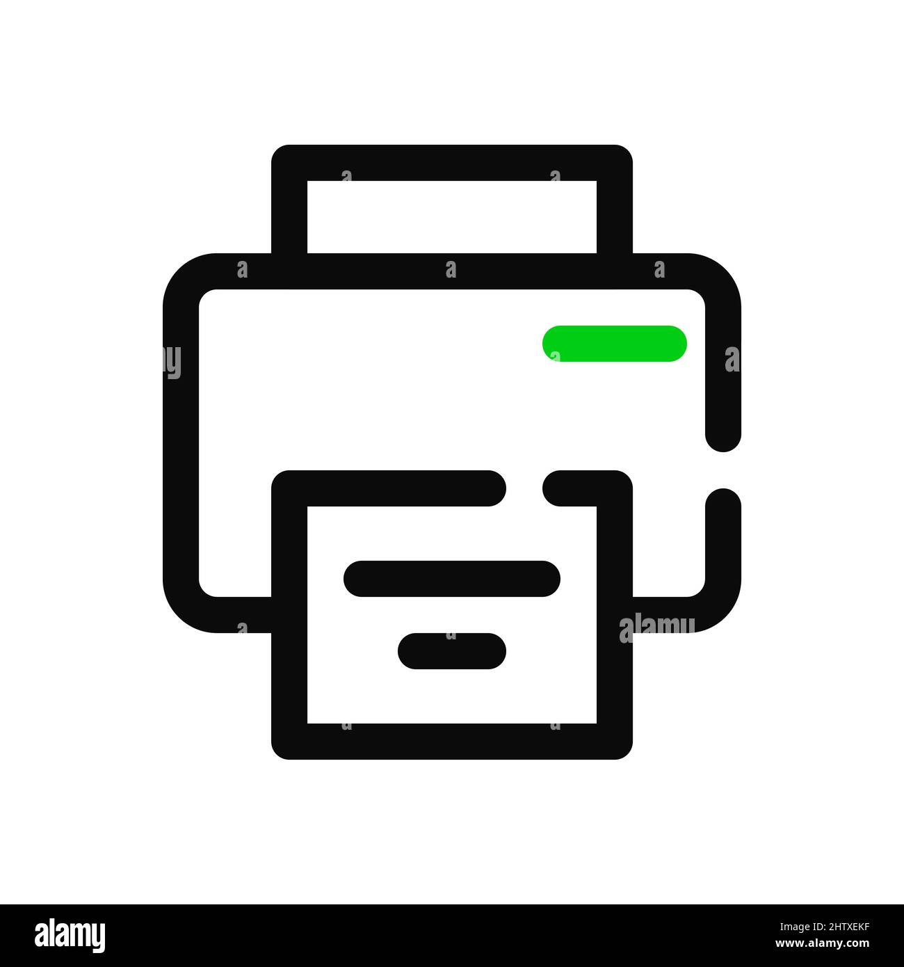Printer icon. Pixel perfect, editable stroke Stock Vector Image & Art ...