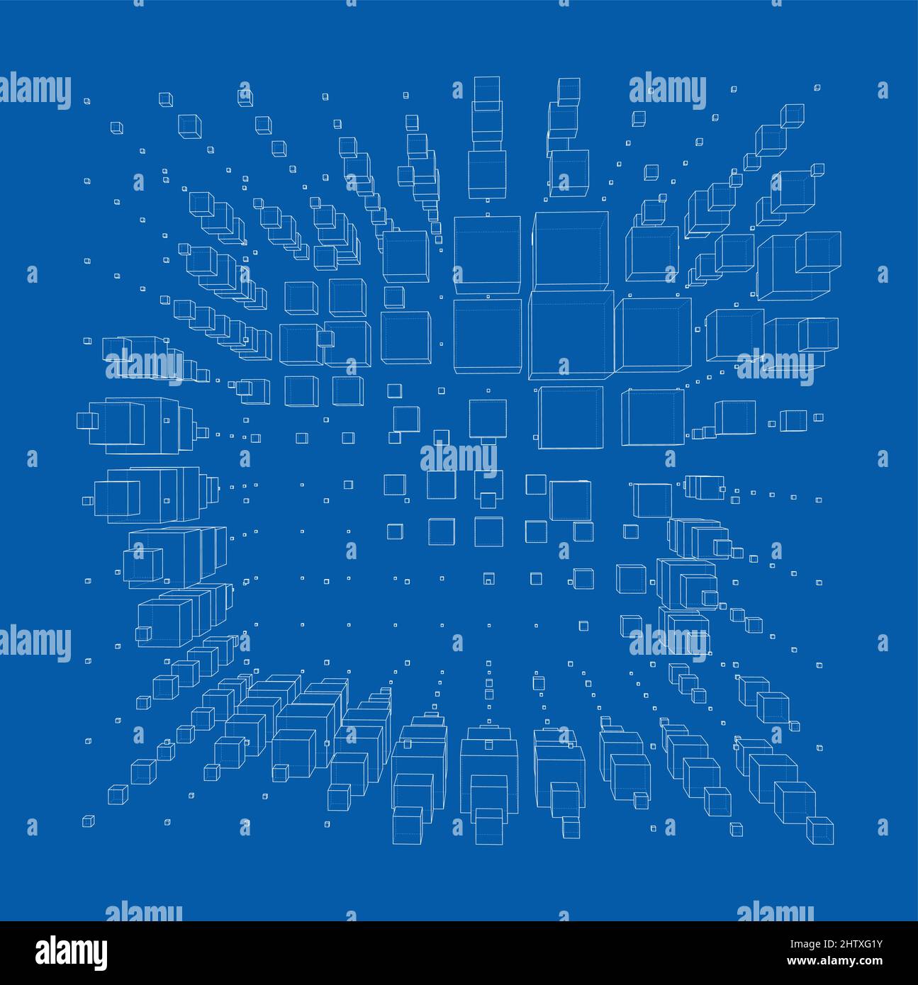 Vector abstract boxes background Stock Vector Image & Art - Alamy