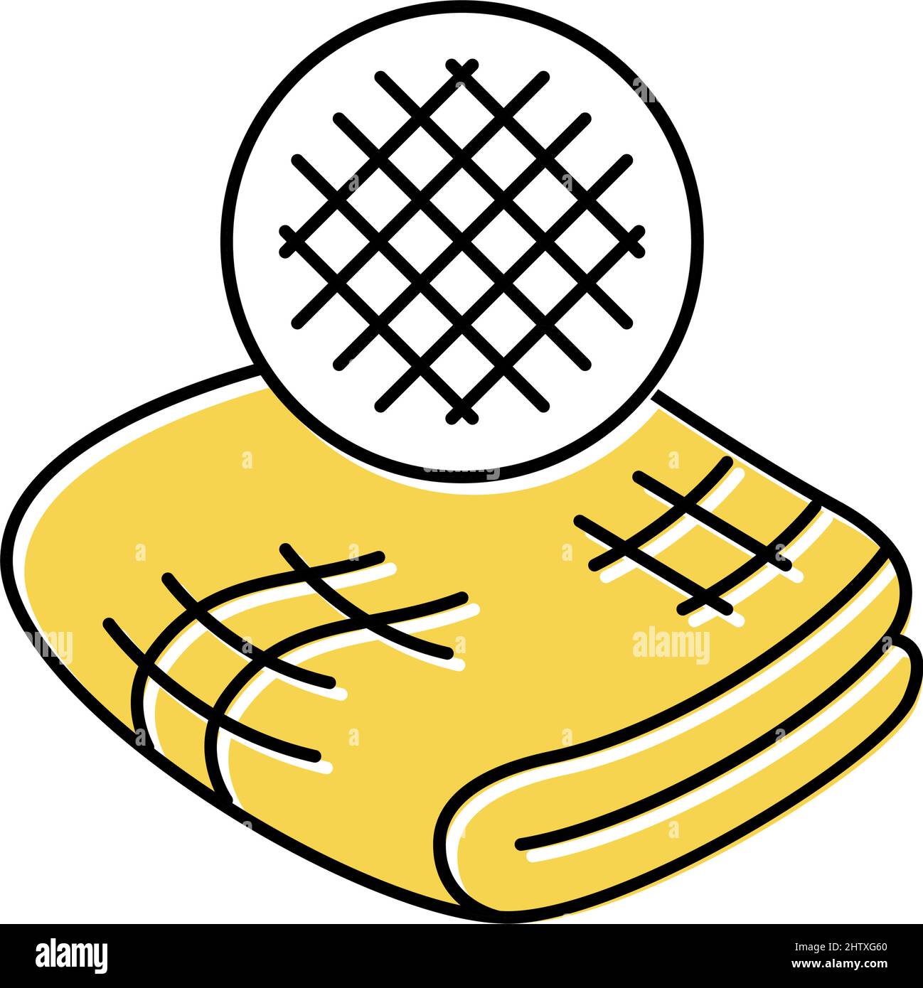 linen fabric color icon vector illustration Stock Vector Image & Art ...